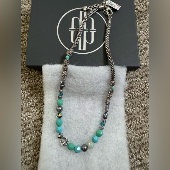 Brighton | Jewelry | Brighton Nwt Turquoise Bead And Silver Necklace ...